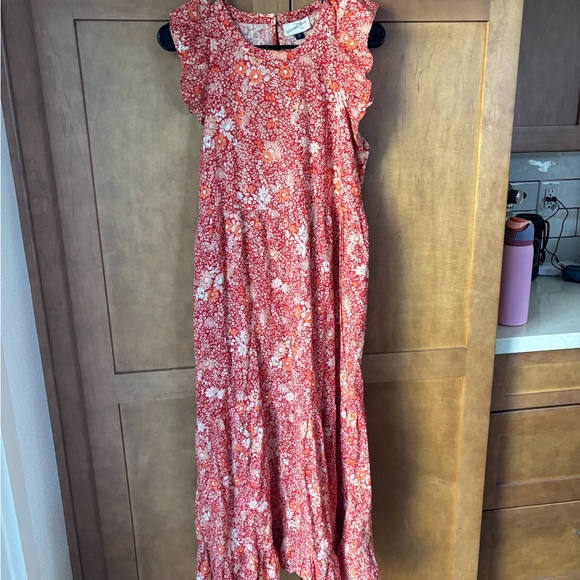 Universal Thread | Dresses | Universal Thread Red Floral Maxi Dress ...